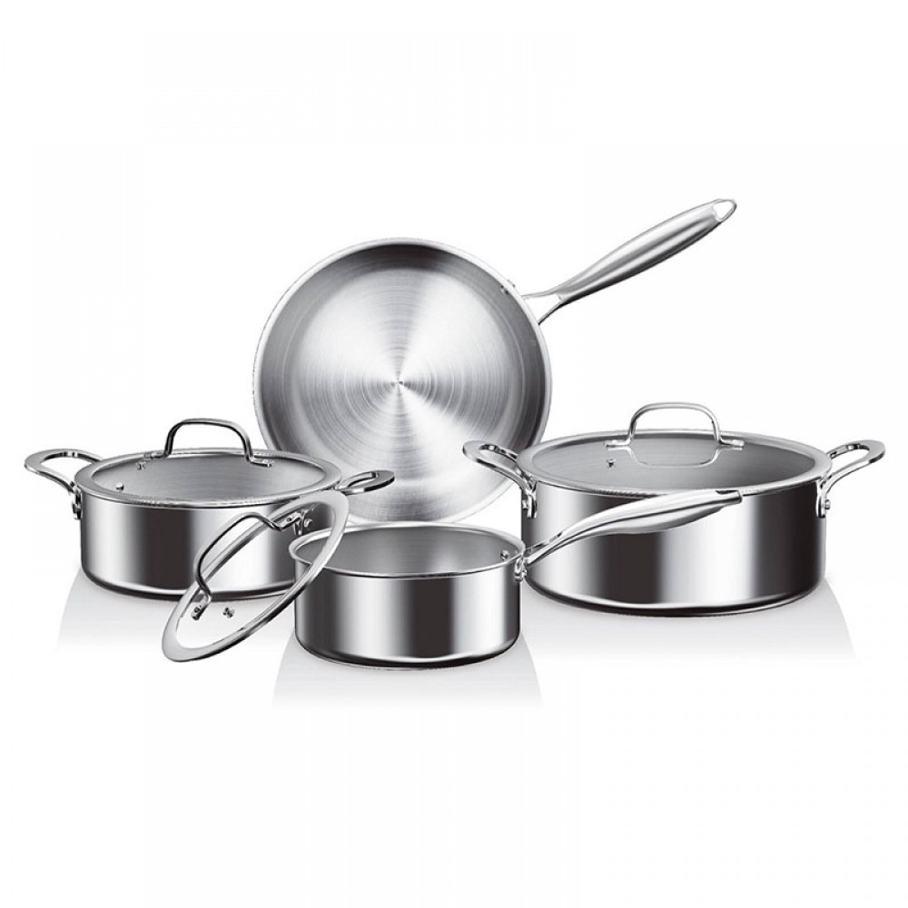 Prestige Triply Stainless Steel 7Pcs Cookware Set | F.F.Watch Company WLL