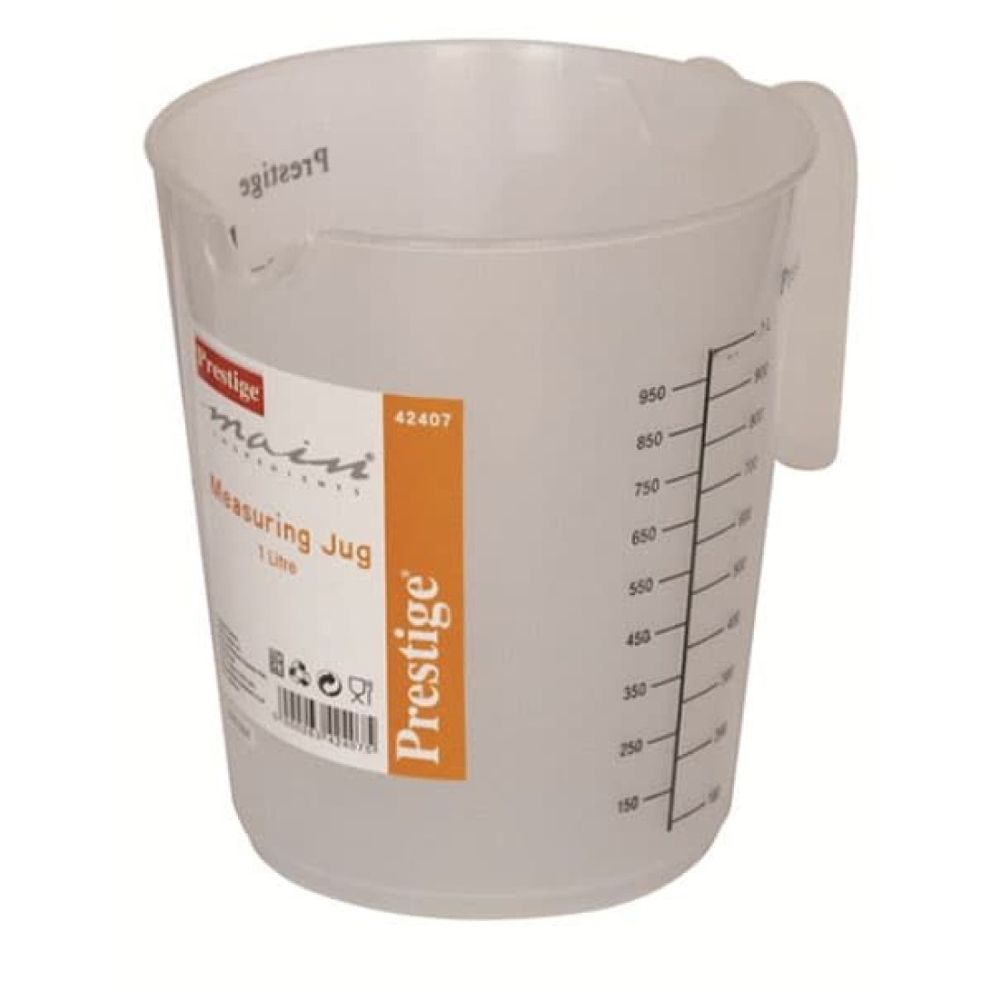Prestige Transparent Measuring Jug 1Ltr | ffwatchco.com