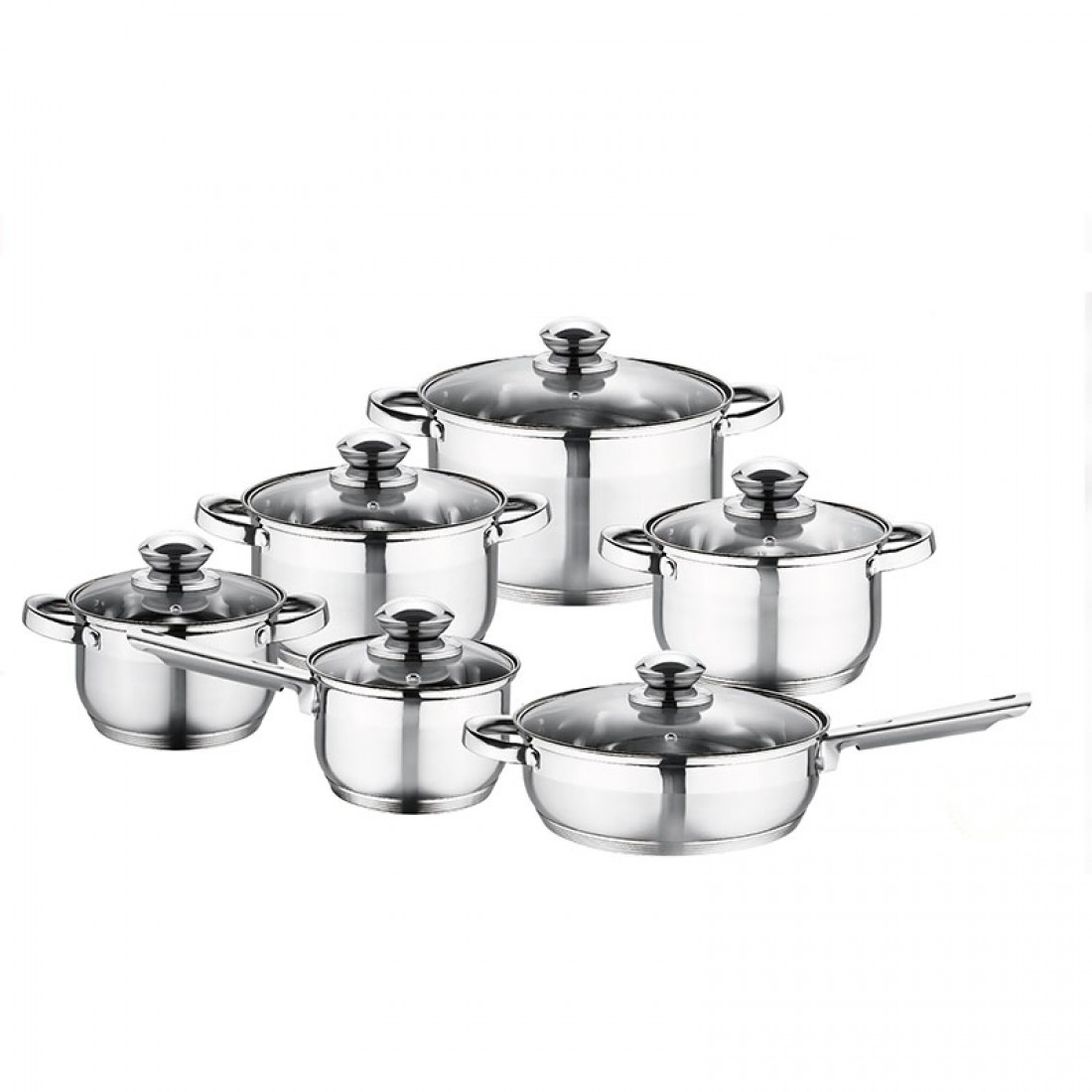 Schon Haus 12Pcs Stainless Steel Cookware Set | ffwatchco.com